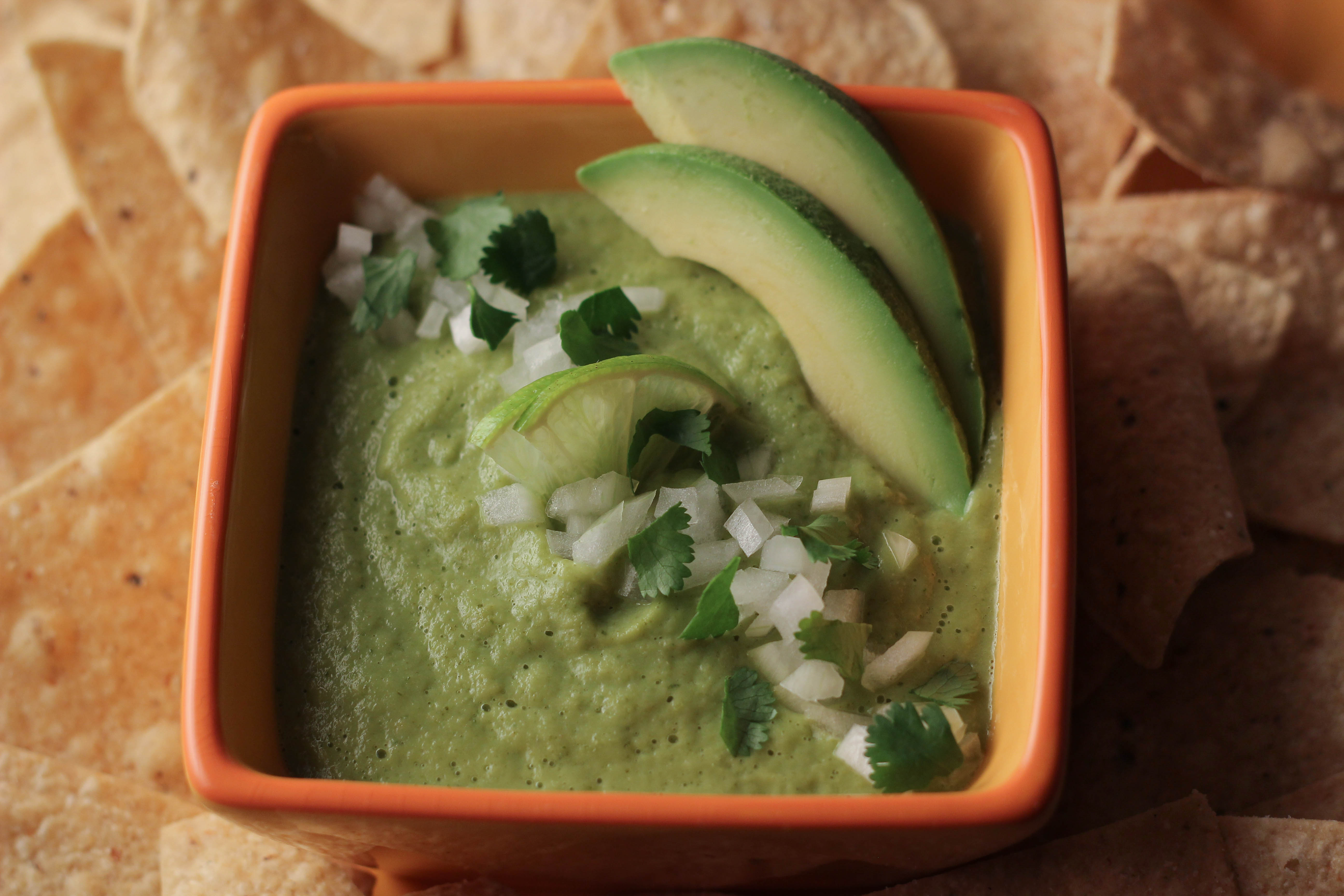 Perfect Tomatillo Guac - Mostly Sourdough