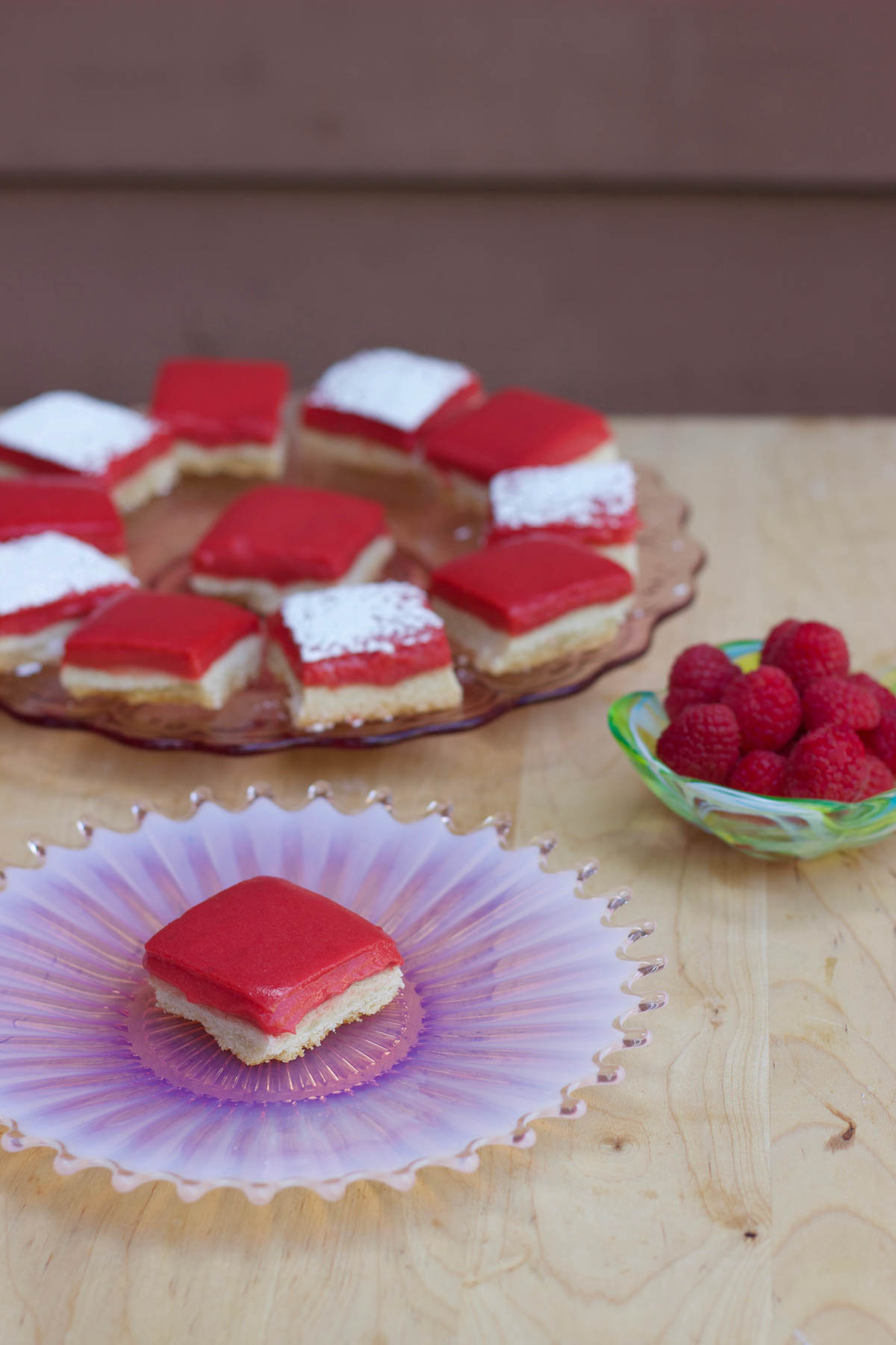 Raspberry Rhu-Bars - Mostly Sourdough