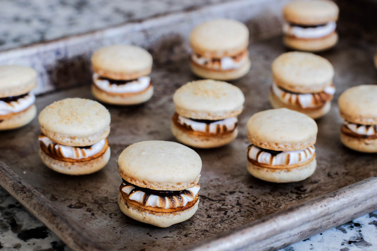 S'more Macarons - Mostly Sourdough